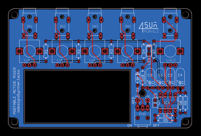 Design audio pcb and mixer board with schematic, layout and gerber ...