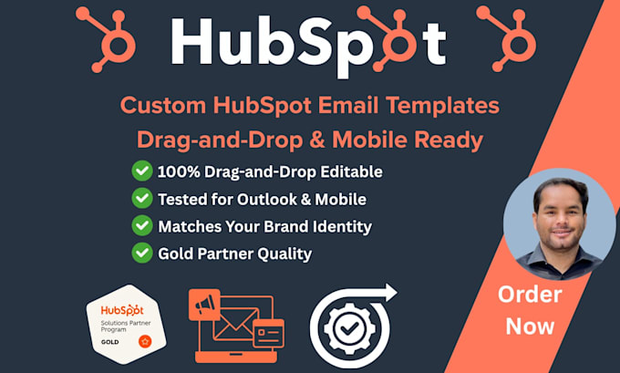 Design custom hubspot email templates drag and drop by Hubspot_crm | Fiverr