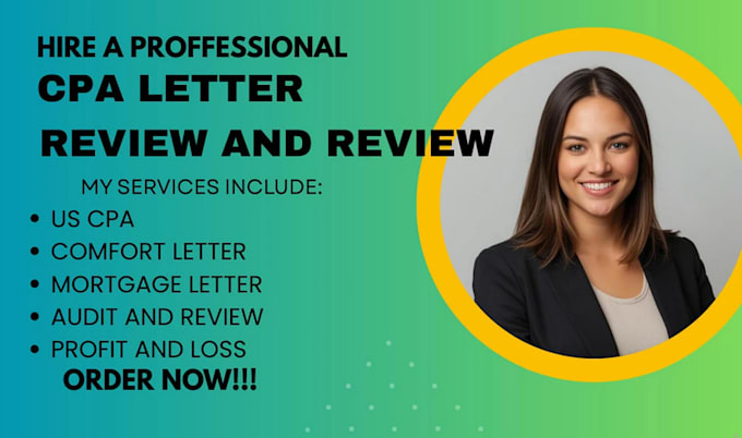 Cpa letter financial statement income verification letter by Laura ...