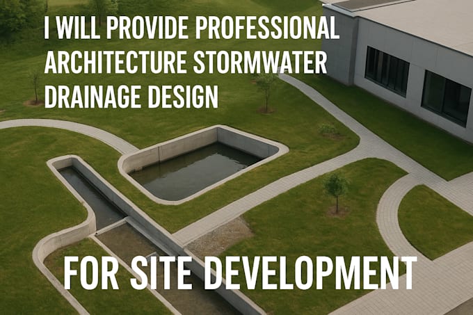 Provide civil engineer stormwater drainage design for site development ...