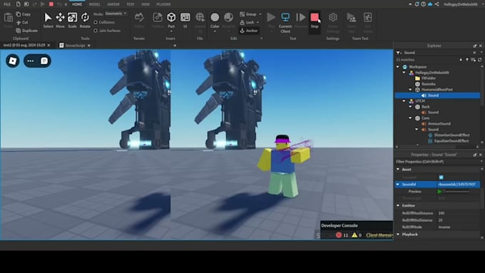 Do full roblox game creation, roblox model, animation, scripting ...