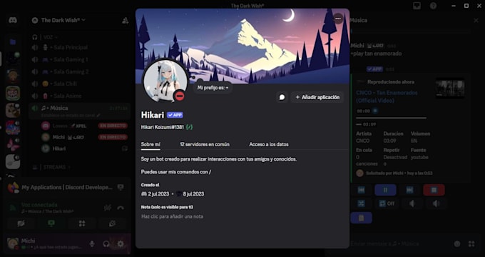Create discord bots with verification custom commands and ai chatbox by Mirtzerck | Fiverr