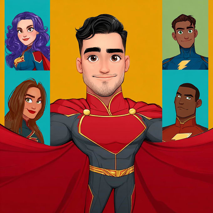 Create cartoon avatar and superhero character of yourself by Aiastaf ...