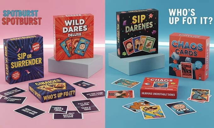 Design party card game, drinking card game, couples card, adult card ...