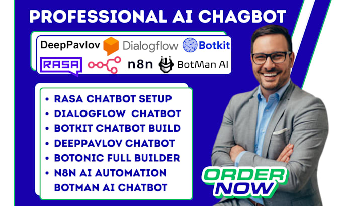 Rasa dialogflow botkit deeppavlov botonic n8n botman chatbot build ...