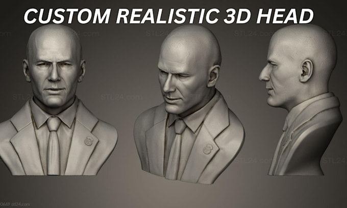 Sculpt 3d head bust 3d head sculpting 3d portrait model 3d face stl 3d ...