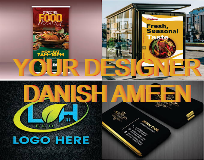 Best logo design poster banner flex nameplate signboard neon wallpaper ...