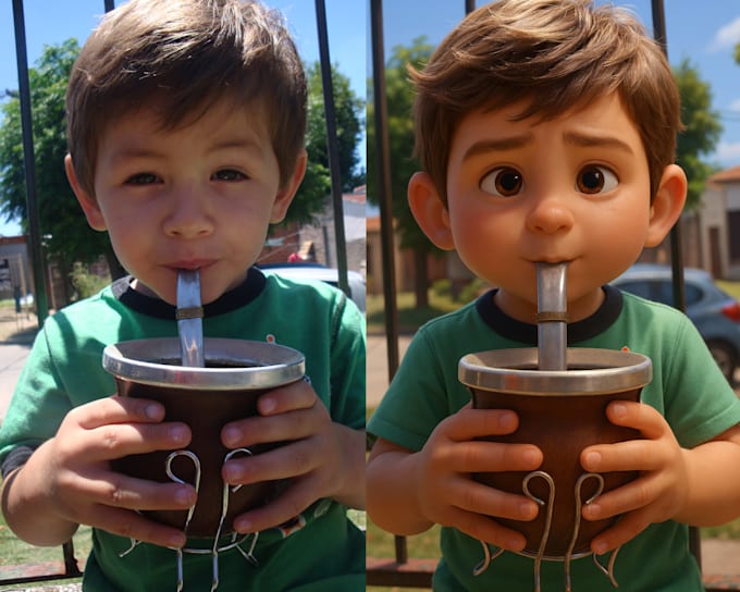 Transform your images into pixar style by Thiagosanchez__ | Fiverr