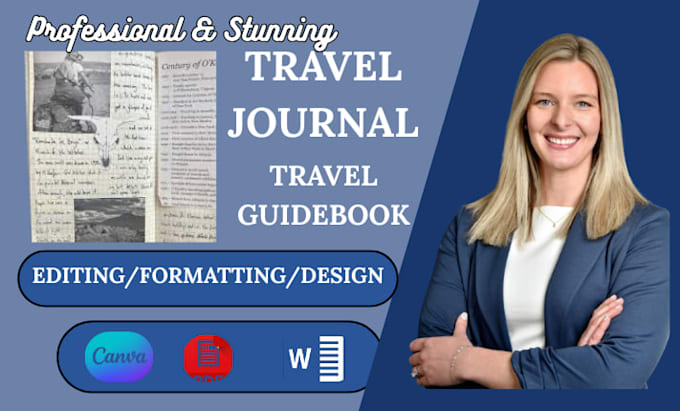 Write, edit, format travel guide book design travel journal travel book ...
