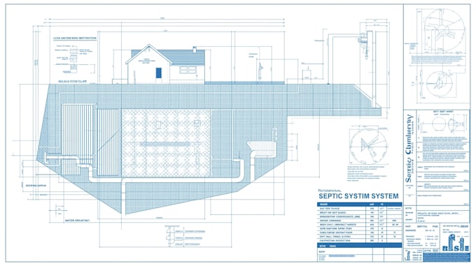 Design a complete septic system plan with engineered layout by Eng ...