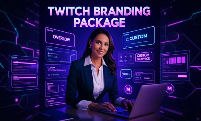 Deliver a full twitch streamer branding package with custom graphics by ...