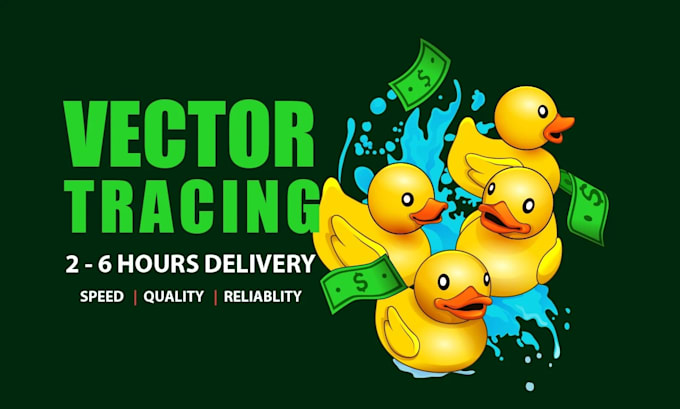 Convert image to vector, vector tracing, logo vectorization with high ...