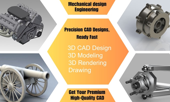 Do 3d cad modeling, cad design, product design and 3d rendering by ...