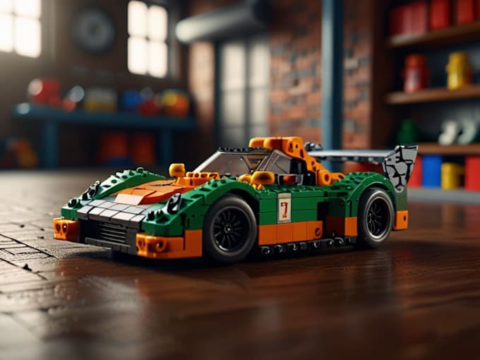 Custom 3d lego minifigure toy car character animation custom lego ...