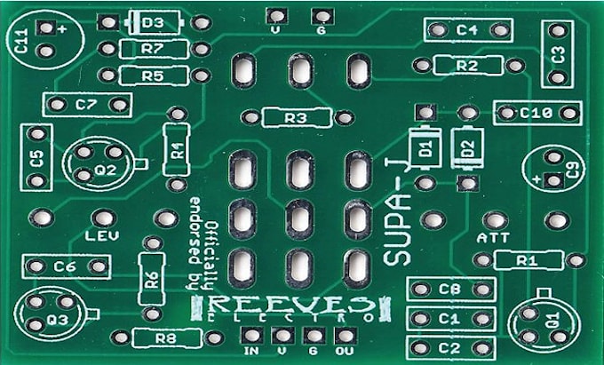 Custom pcb design for audio devices, guitar effects pedal pcb by Pcb ...