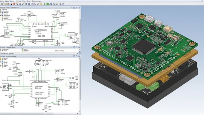 Design a professional pcb design with schematic in eagle or altium by ...