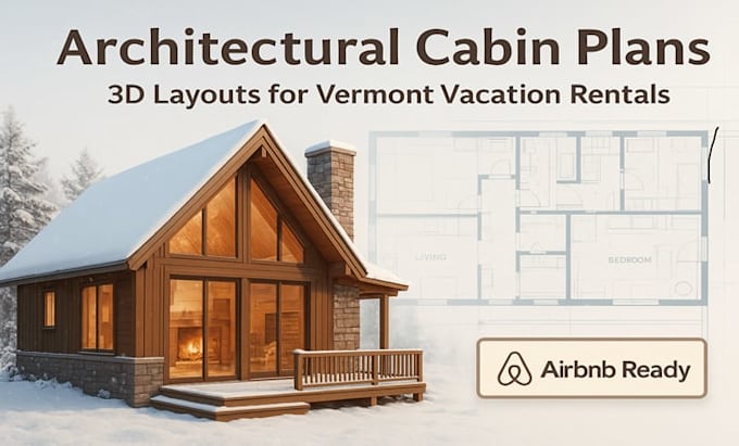 Redesign architectural cabin plans 3d layouts for vermont vacation ...