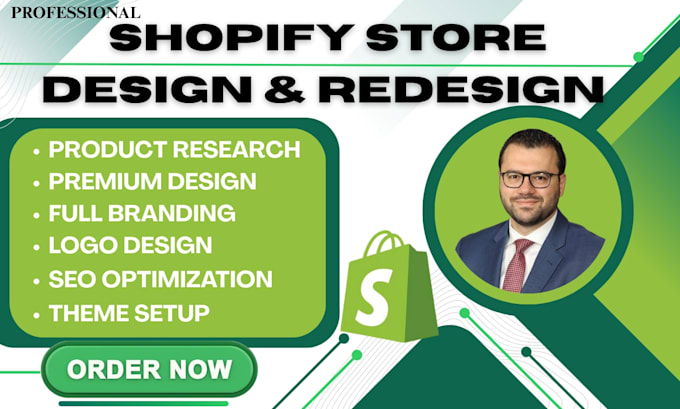 Design shopify store setup dropshipping website, optimize seo be your ...