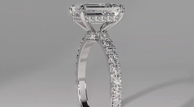Create luxury 3d jewelry animation, photorealistic diamond cgi, 3d ...