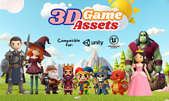 Create 3d modelling for game assets and model for 3d videos by ...