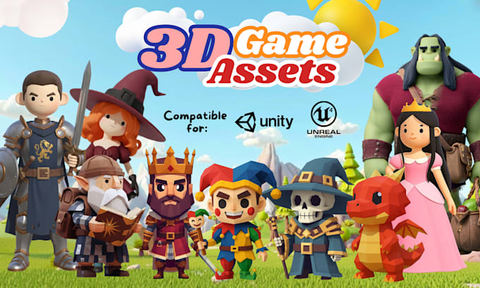 Create 3d modelling for game assets and model for 3d videos by ...