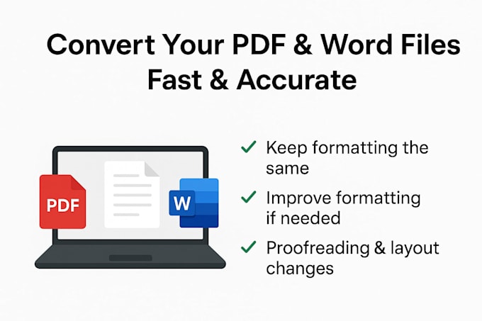 Convert and format your documents by Agp_284 | Fiverr
