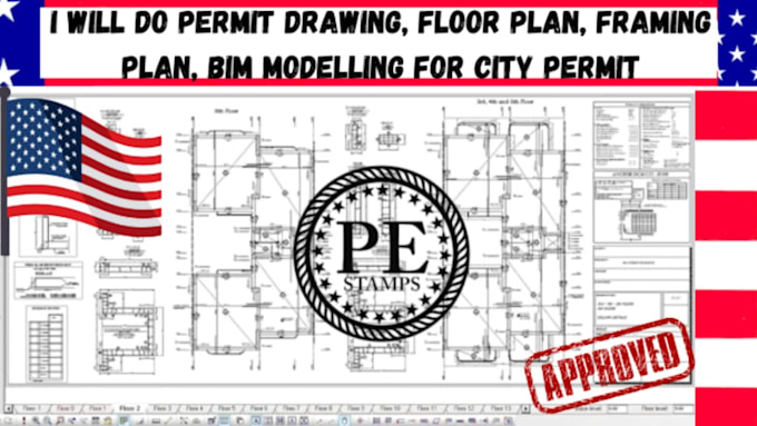 Do architect city permit drawings, 2d floor plan and 3d floor plan with ...