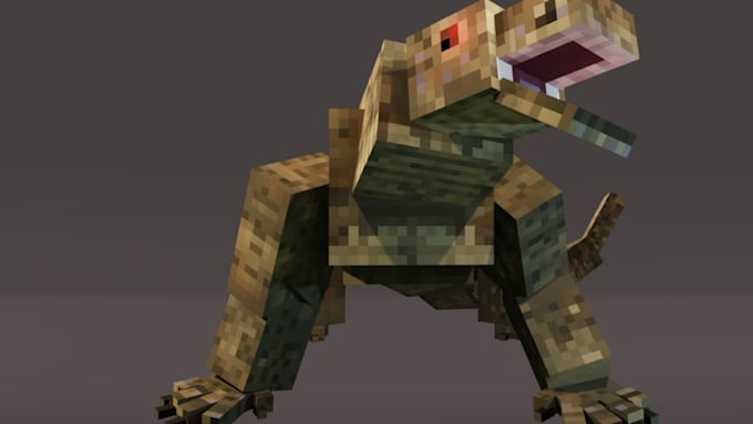 Create custom minecraft blockbench 3d model, animation and textures by Eisern | Fiverr