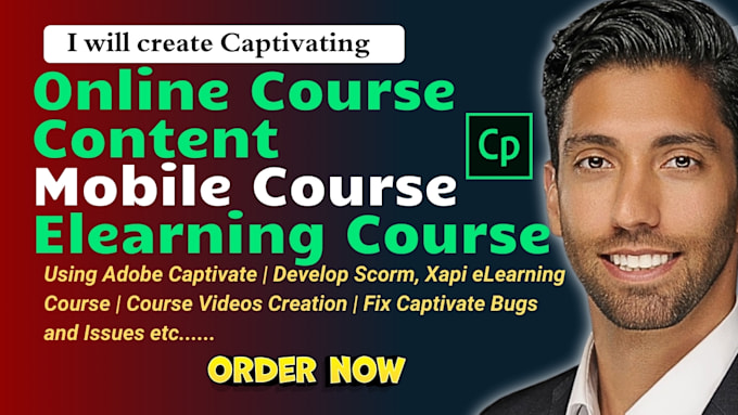 Create engaging elearning content using adobe captivate, scorm, xapi ...