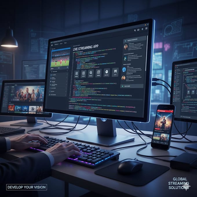 Develop video streaming app iptv app ott app smart tv app live streaming app by Vickers_tv | Fiverr