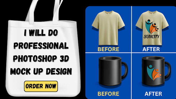 Create realistic product mockups and professional photoshop 3d mockup ...