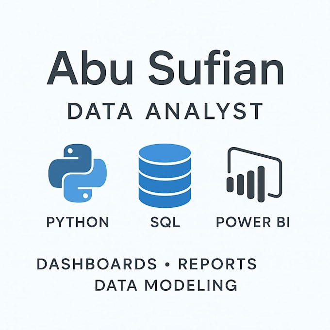 Build dashboards and reports with python, sql, and power bi by Abu053125 | Fiverr