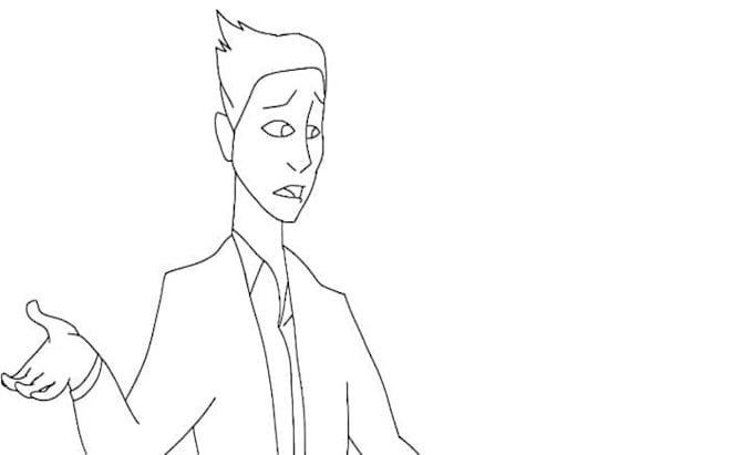 Draw, 2d line art character, pencil drawing and rough sketch character ...
