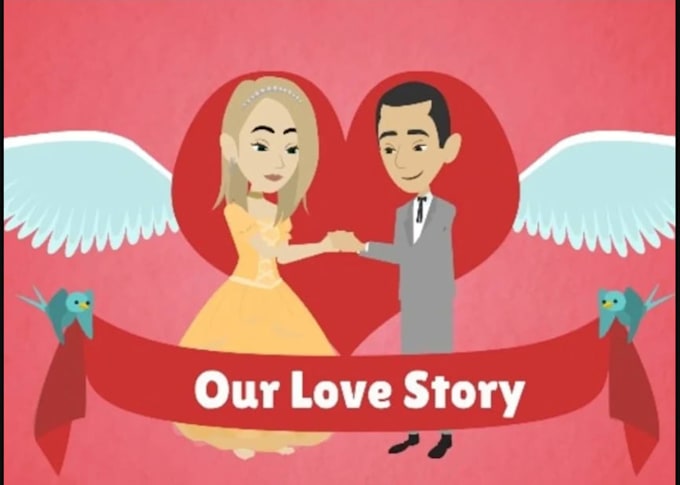 Amazing animated love story, proposal and wedding invitation video by ...