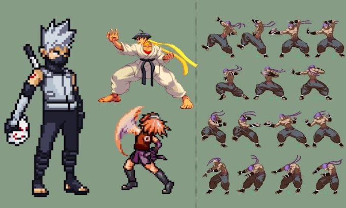 Hacer sprite sheet de animación pixel art rpg pixel art nsfw pixel art sprite sheet