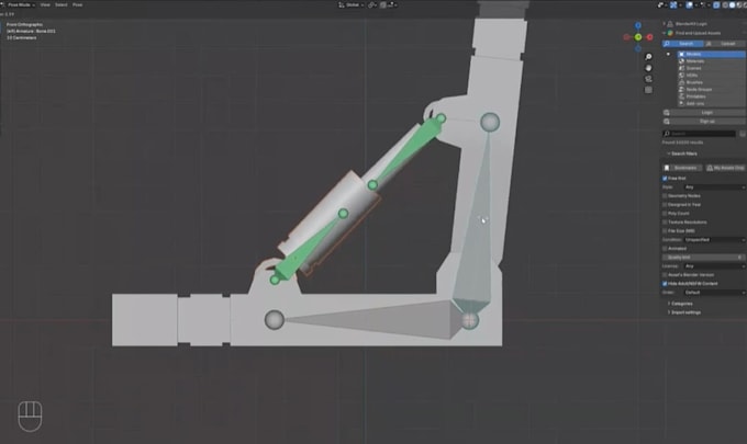 Rig 3d realistic piston mechanism,rig motor engine,3d rigging,part ...