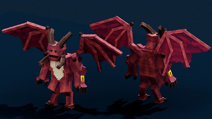 Create custom minecraft blockbench 3d model, animation and textures by Ayomde_o | Fiverr