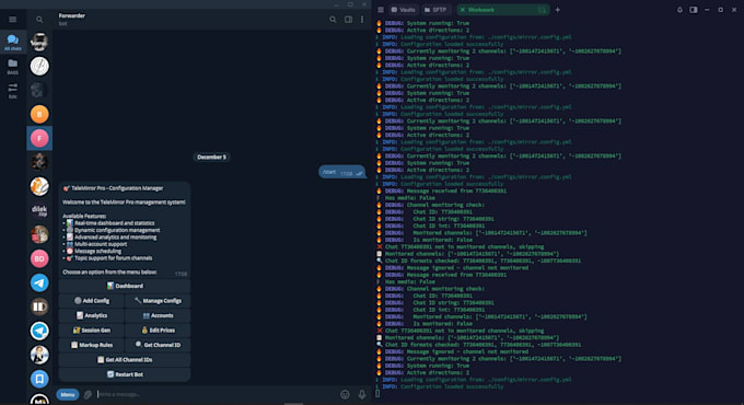 Develop custom telegram channel mirror bot setup by Amiinnetdz | Fiverr