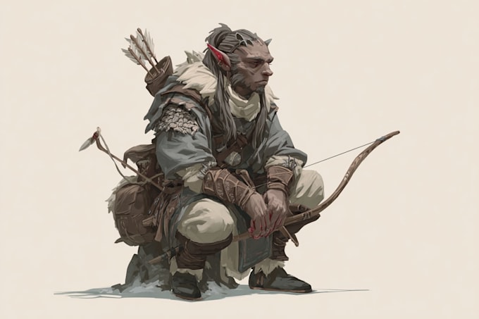 Draw d and d character art and dnd character art by Sofronissc | Fiverr