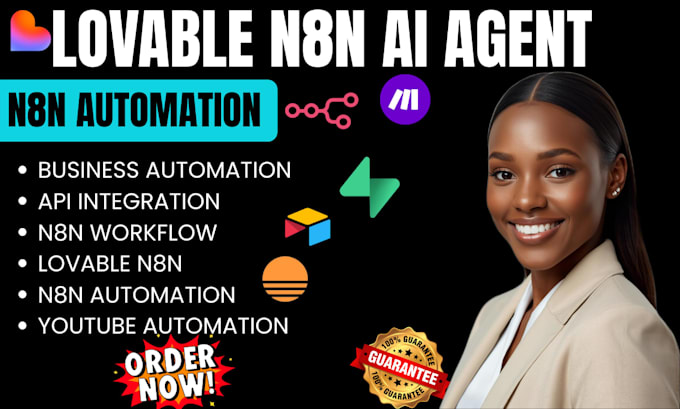 Agente de ia n8n, automatización n8n, flujo de trabajo lovable, integración de api base44 n8n