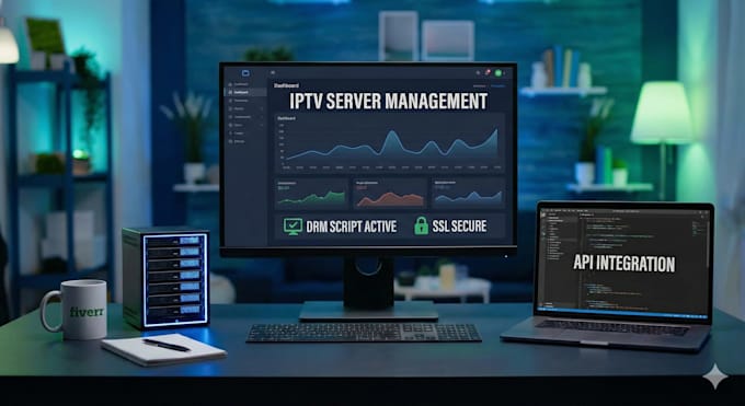 Setup a complete iptv server with advanced drm script playlist xui one xtream ui by Delvomax ...