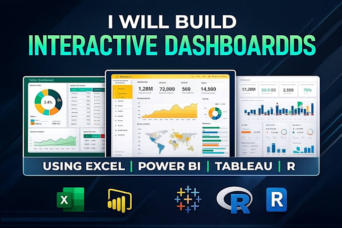 Build interactive dashboards using excel, power bi, tableau by Sharifa ...