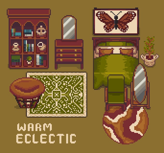 Create cozy custom pixel art assets for your game or project by ...