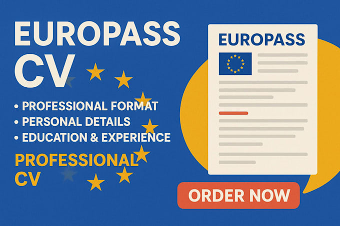 Create a professional europass cv, ats resume, cover letter, linkedin update by Victoriachase08 ...