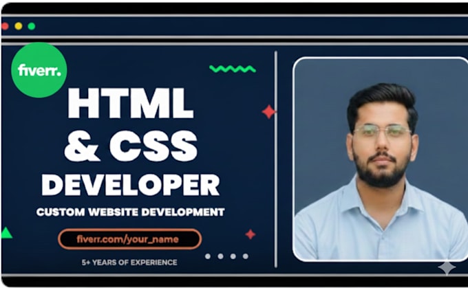 Code a custom responsive website pages using html5 and css3 by Waqar_offical | Fiverr