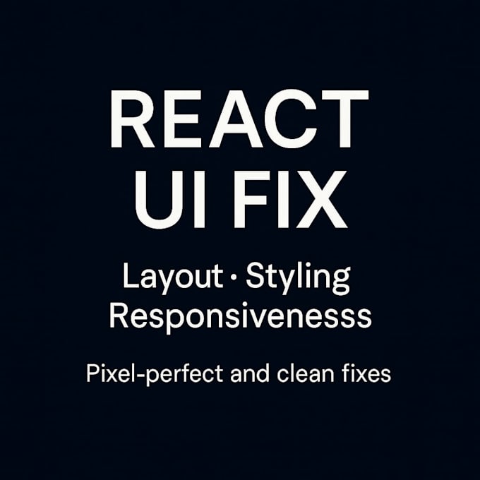 Fix ui layout issues in your react website by Max_andreev | Fiverr
