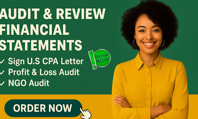 Audit review financial statement sign us cpa letter profit loss audit ...