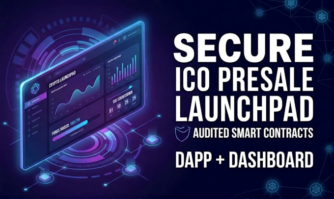 Build a secure ico token presale dapp and launchpad dashboard by Moahmed9080 | Fiverr