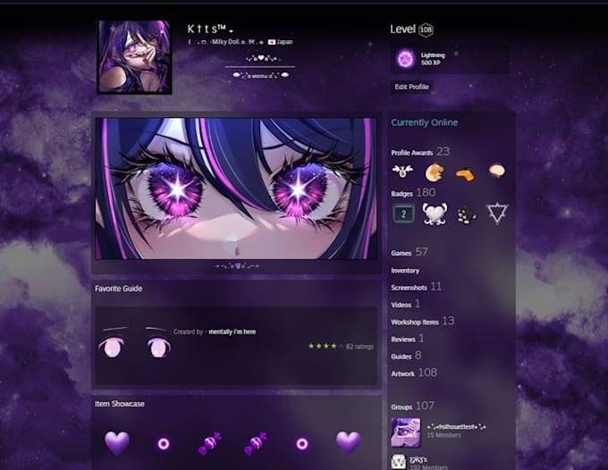 Design custom steam profile artwork background and avatar by Anny_89 ...
