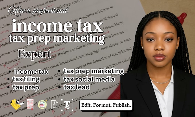 Manage and grow active tax social media for income tax and tax prep ...